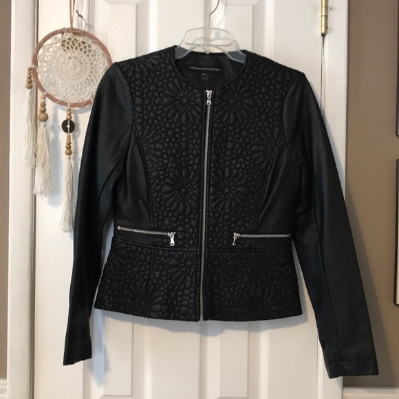 French Connection | Jackets & Coats | French Connection Faux Leather ...